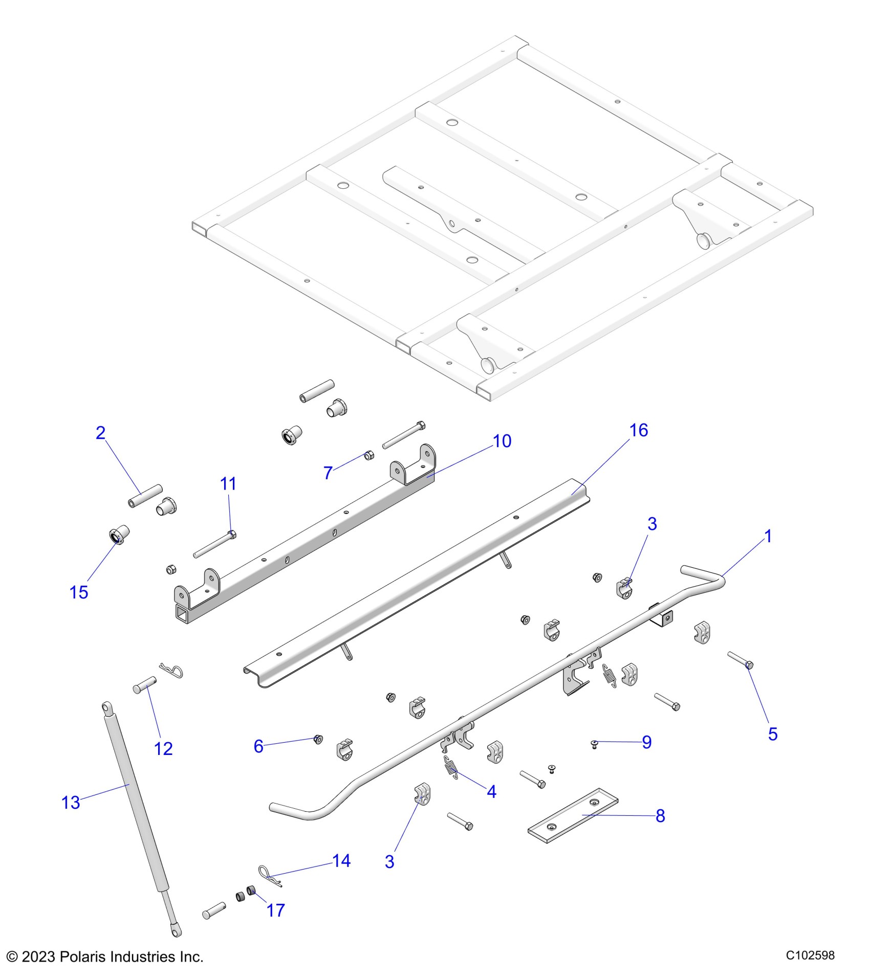 SPORTSMAN 570 6X6 EPS 49S (R01) - A26SKE57A1 2026 ATV ATV Polaris BODY ...