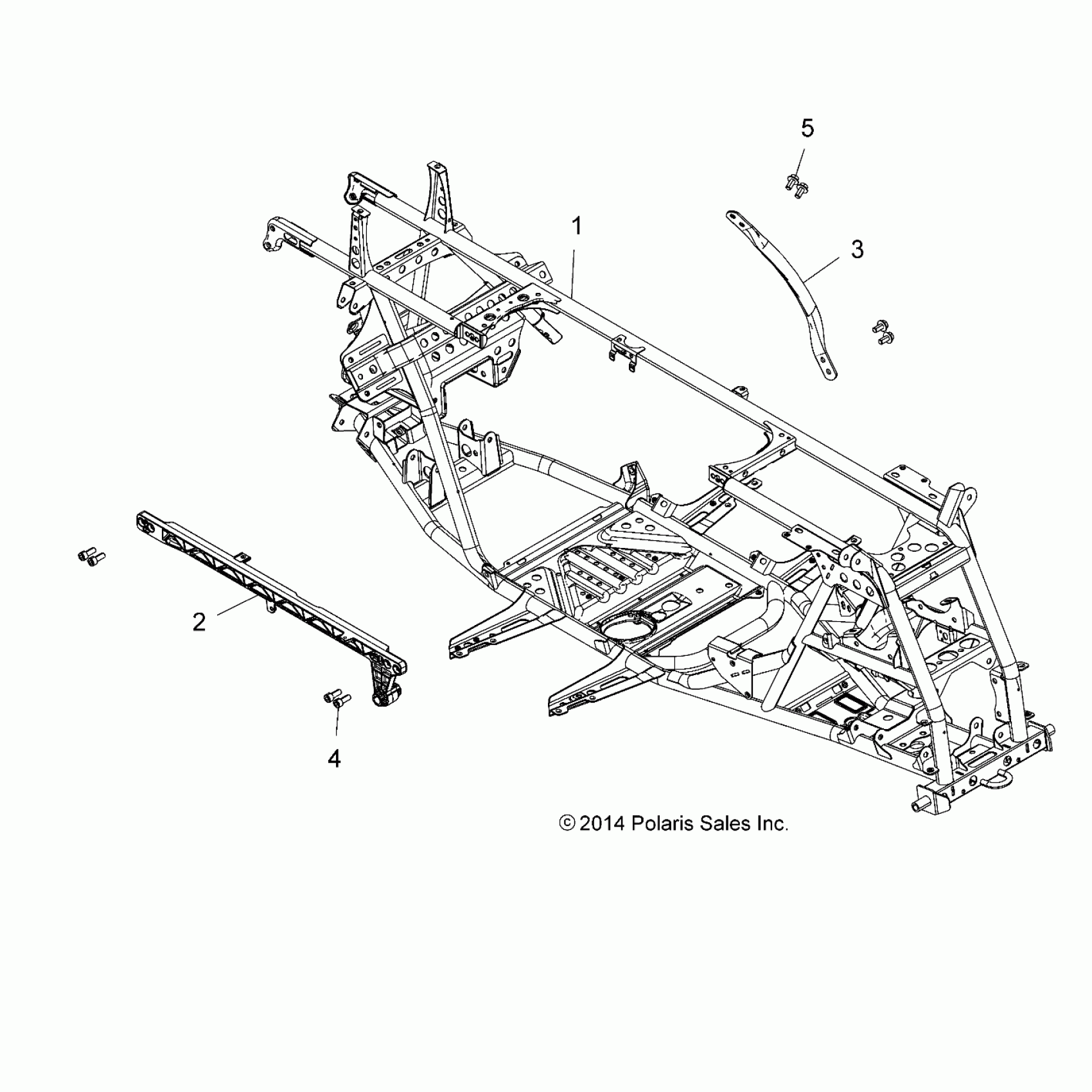 SCRAMBLER XP 1000 (R13) - A17SVE95AM 2017 ATV ATV Polaris CHASSIS, MAIN ...